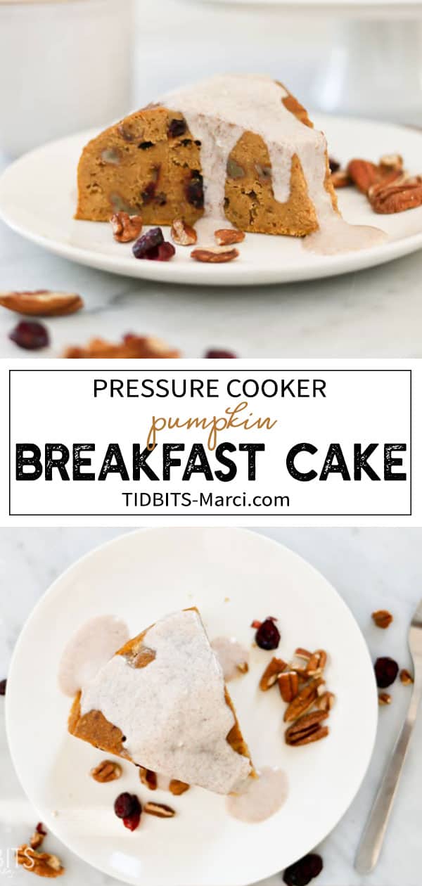 Pressure Cooker Pumpkin Breakfast Cake with Maple Cinnamon Sauce ...