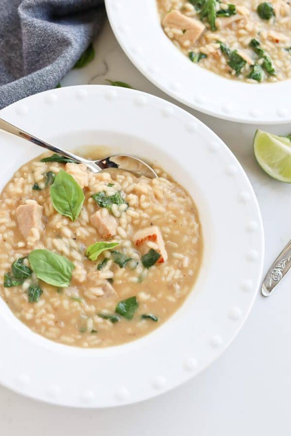 Instant Pot Thai Green Coconut Curry Risotto with Pork