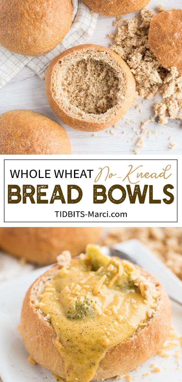 Whole Wheat No-Knead Bread Bowls - InstaFresh Meals